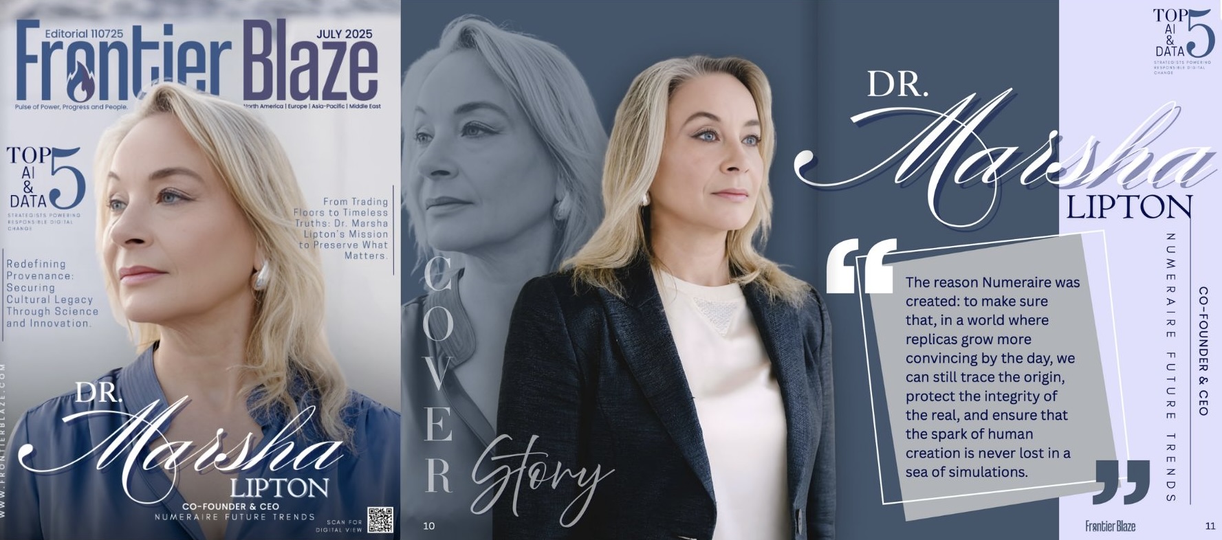 Frontier Blaze Cover of Dr. Marsha Lipton: Top 5 AI & Data Strategists ...